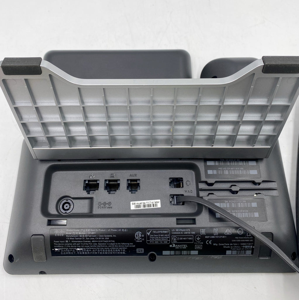 Cisco IP Phone 8811, 5-inch Grayscale Display, Wideband Audio, Gigabit – Buffalo Computer Parts