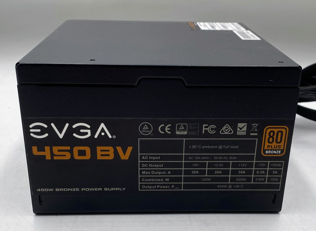 EVGA 450 BV 100-BV-0450 450W 80+ Bronze ATX Power Supply, Non-Modular – Buffalo Computer Parts