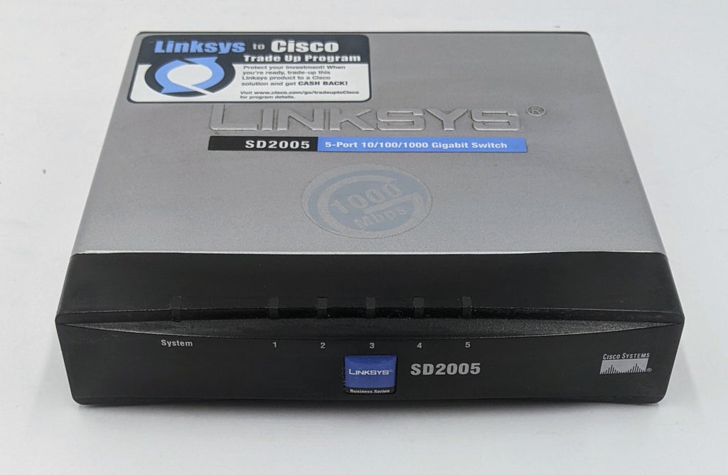 Linksys SD2005 ver2.2 5-Port Gigabit Ethernet Switch – Buffalo Computer Parts