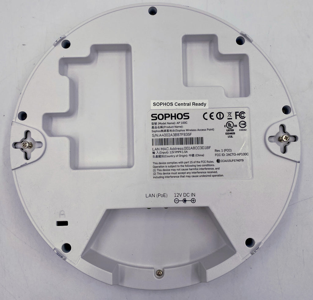 Sophos AP 100C Wireless Enterprise-Grade Ceiling-Mount Access Point ...