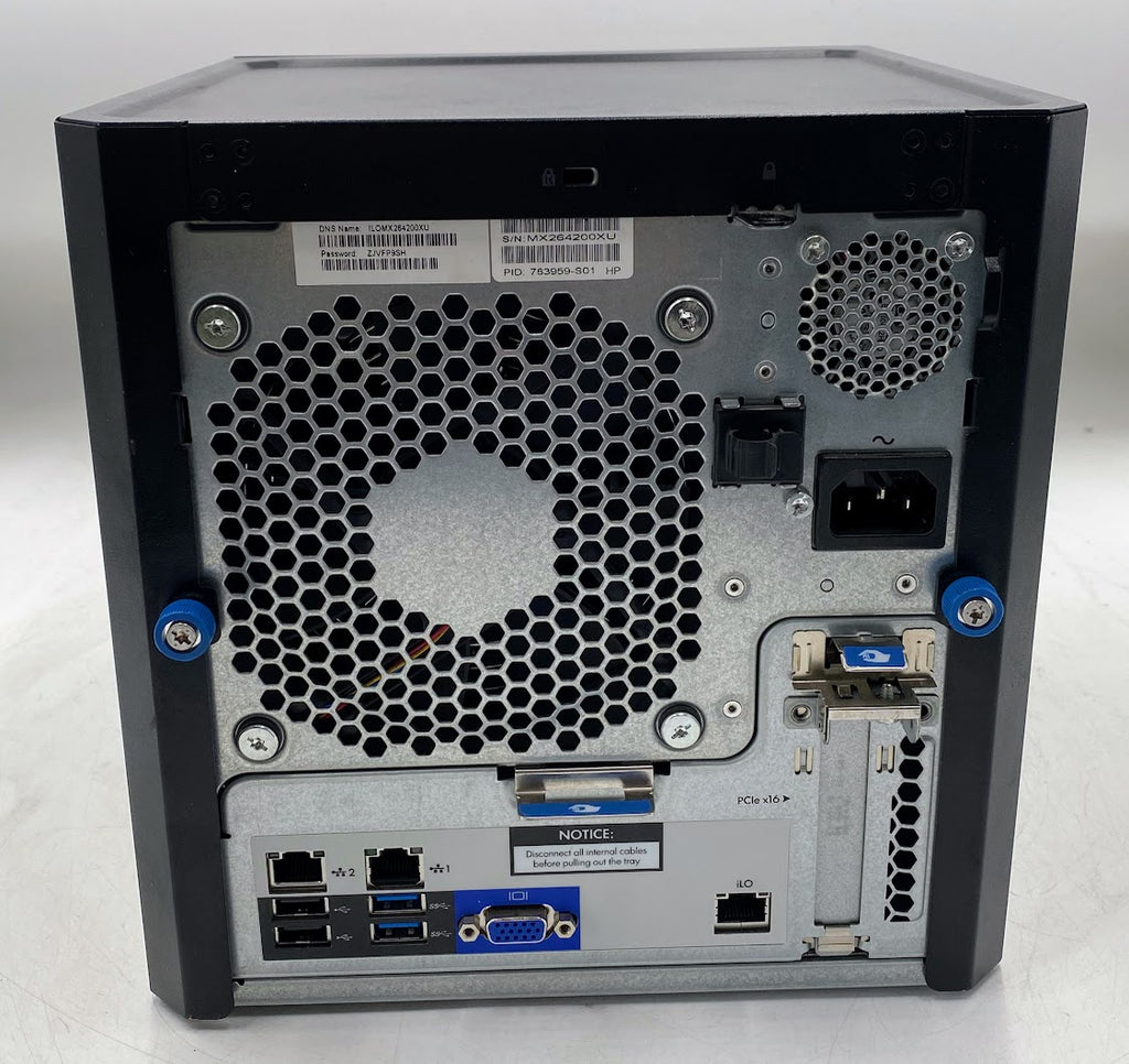 HP Proliant Microserver Gen 8, Celeron G1610T CPU, 16GB RAM, No HDD ...