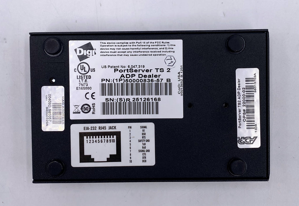 Digi PortServer TS 2 Model 50000836-57 Serial Server – Buffalo Computer ...