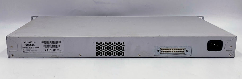 Cisco Meraki Cloud-Managed MS220-24P-HW, 24 Port Gigabit, PoE Switch U ...