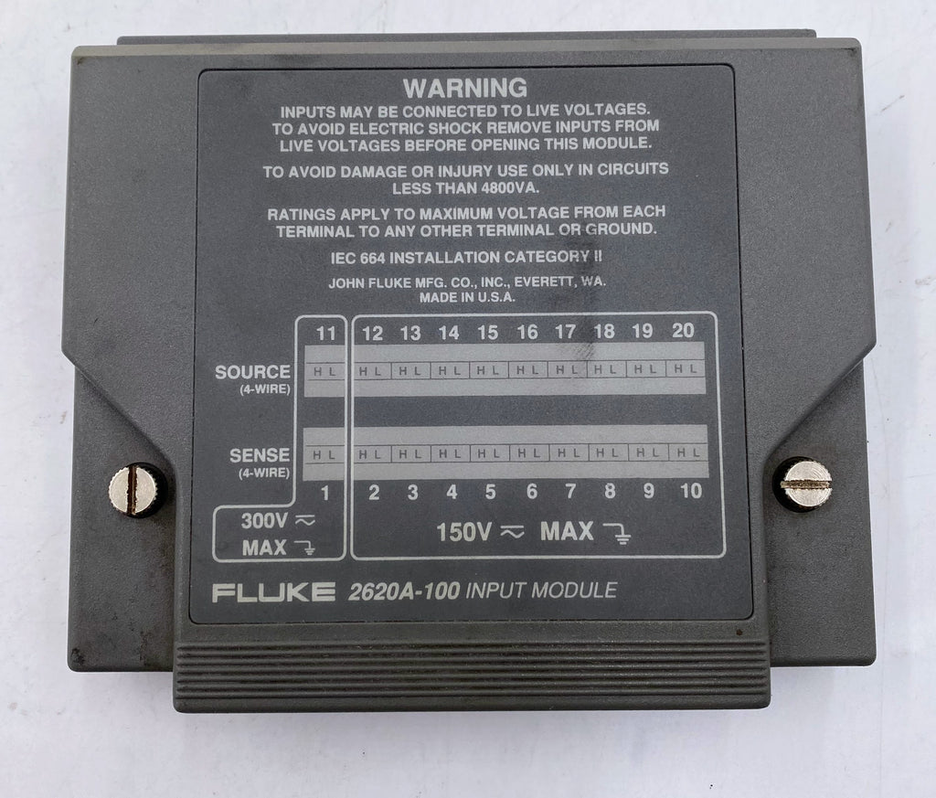 FLUKE 2620A-100 Universal Input Module for Hydra Series – Buffalo ...