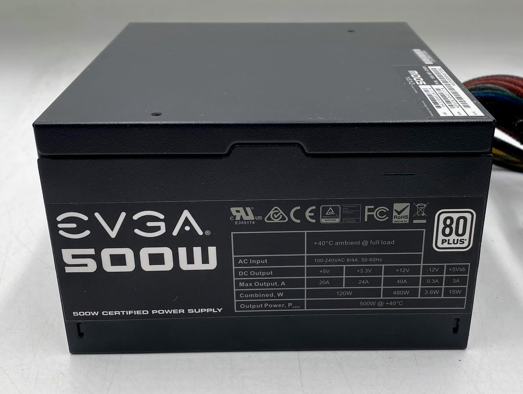 EVGA 500W 80+ Non-Modular Power Supply 100-W1-0500 – Buffalo Computer Parts