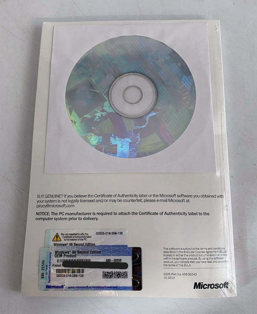 Vintage Microsoft Windows 98 Second Edition Boot Disk CANNOT GUARENTEE ...