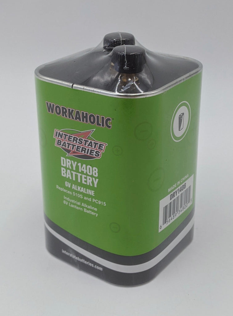 Interstate Batteries Workaholic DRY1408 6V Alkaline Lantern Battery (2 ...