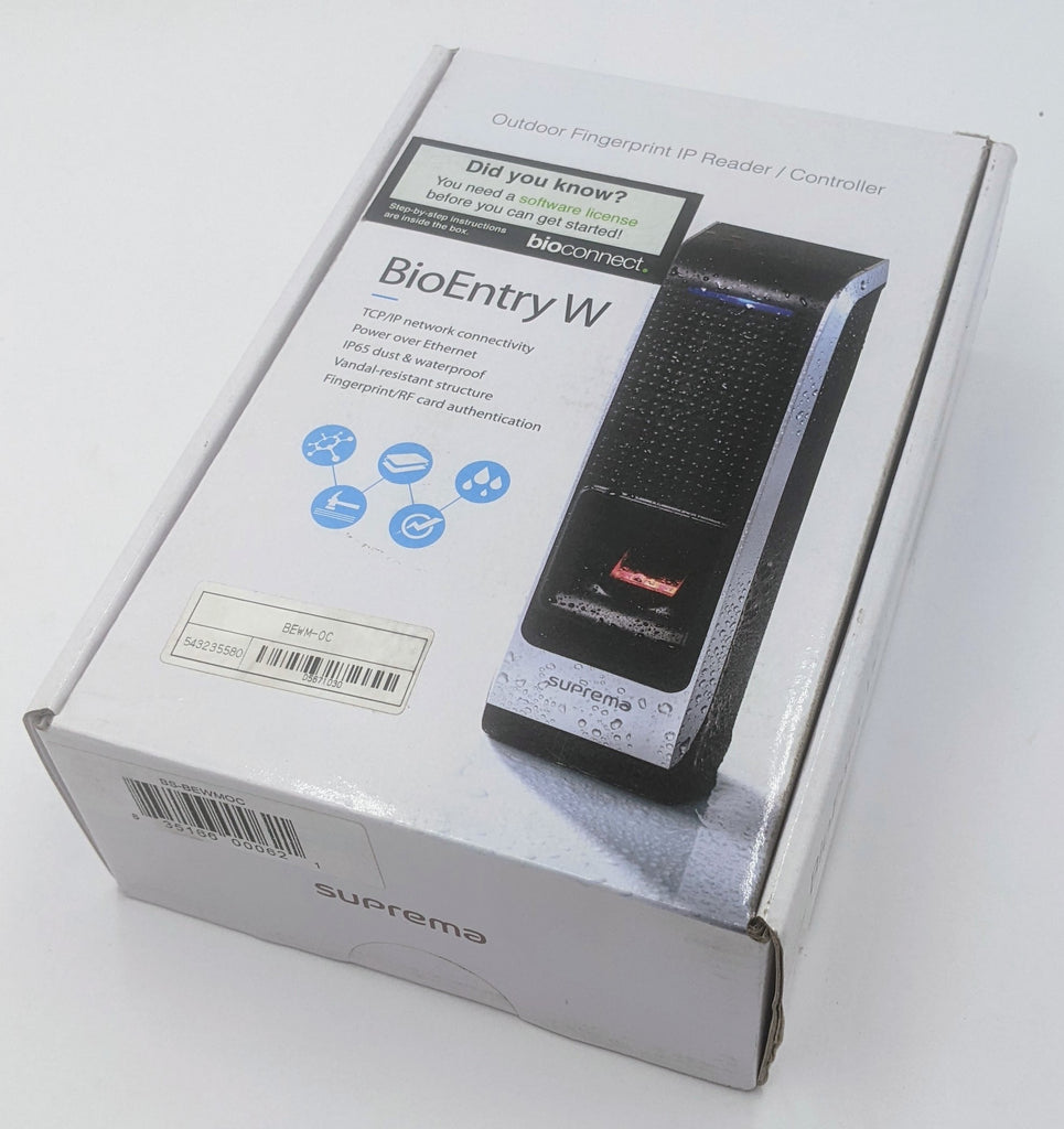 Suprema BioEntry W Outdoor Fingerprint IP Reader/Controller- BEWM-OC ...