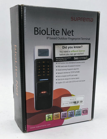 Suprema BioLite Net IP based Outdoor Fingerprint Terminal- BLN-0C-V2 ...