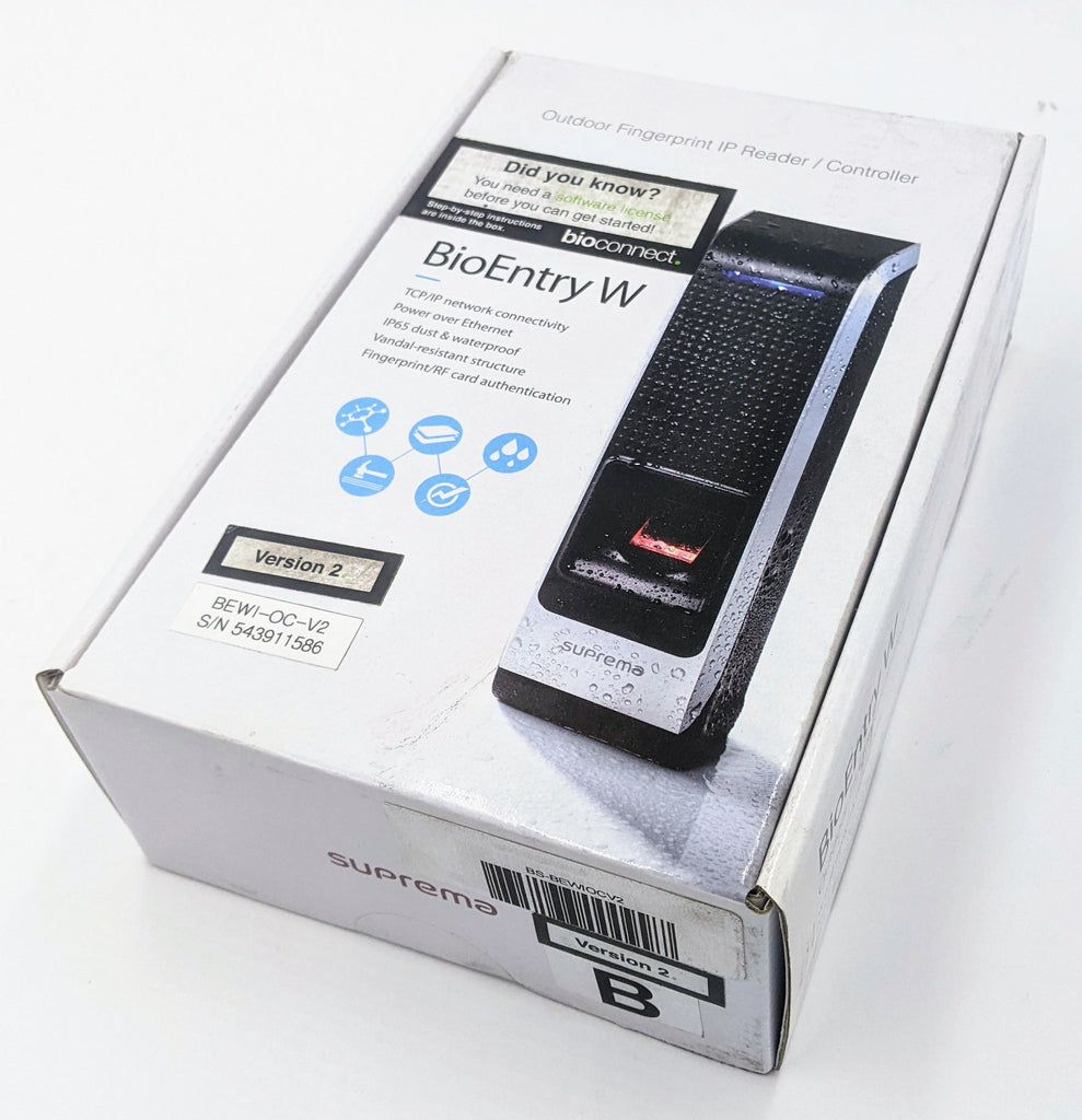 Suprema BioEntry W V2 Outdoor Fingerprint IP Reader/Controller-BEWI-OC ...