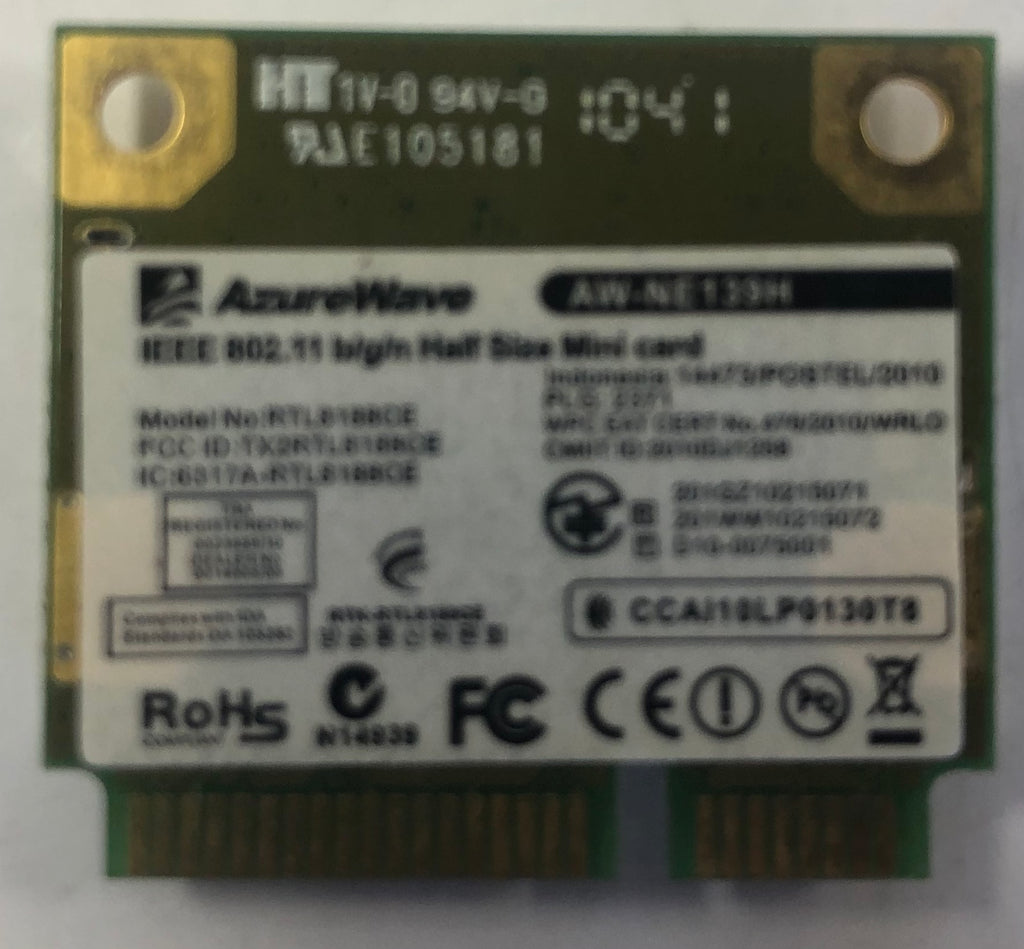 Asus X53E Laptop AW-NE139H Wireless WiFi Mini Card- 04G03309800M ...