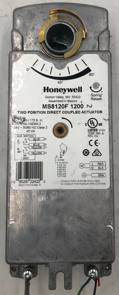 Honeywell MS8120F1200 2-Position Direct Coupled Actuator – Buffalo ...