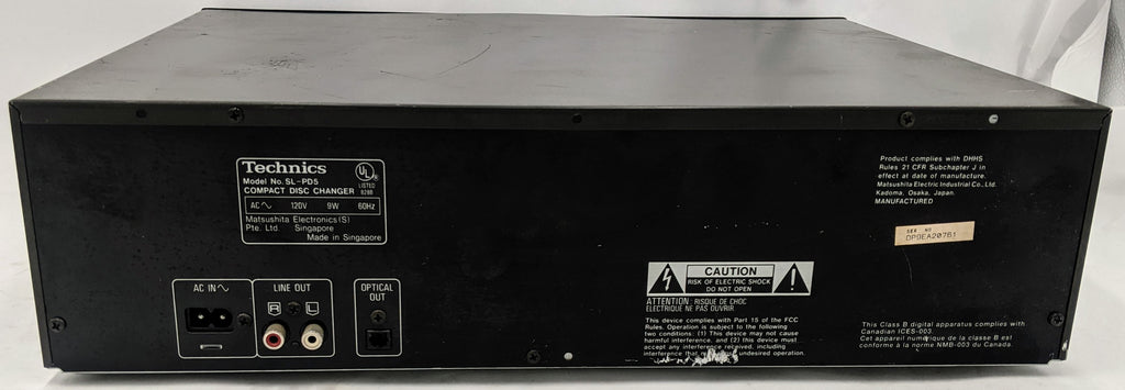 Technics SL-PD5 5-Disc CD Changer – Buffalo Computer Parts